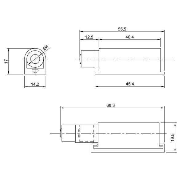 Tip matic par sobreponer con base lineal y con imán - FERRETERÍA LA FRAGUA