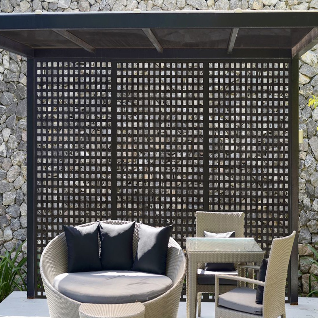 Treillage Square Privacy 1,2×2,4M Negro UN - FERRETERÍA LA FRAGUA