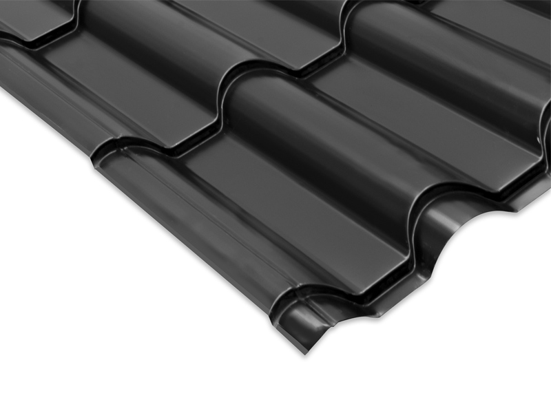 Teja continua Maule Prepintada 0,40x1113x3775 Negra - FERRETERÍA LA FRAGUA